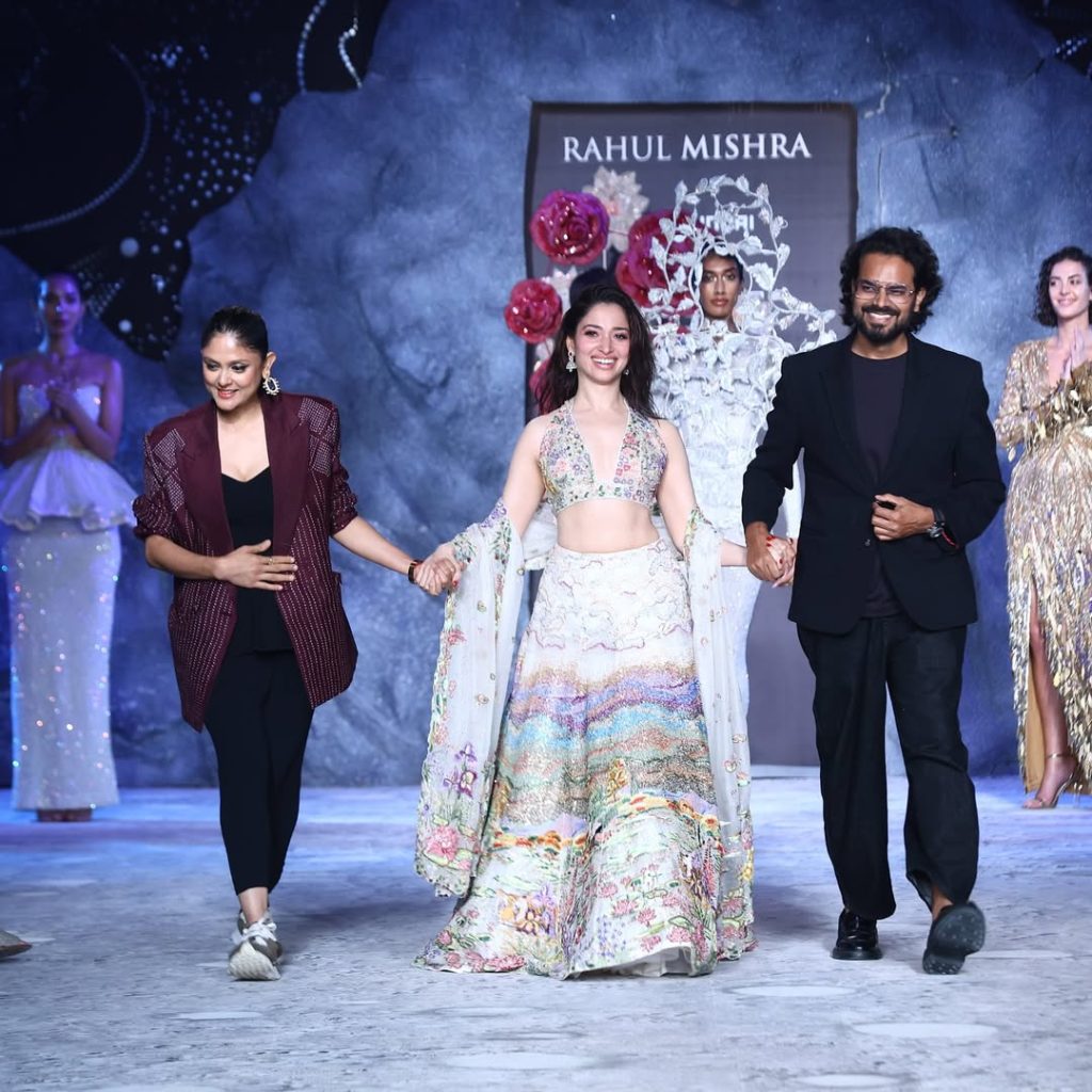 India Couture Week 2025: Tamannaah Bhatia Becomes Rahul Mishra’s Muse In Garden-to-Galaxy ...